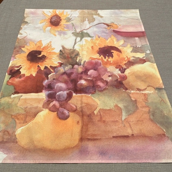 Toland | Accents | Toland Brand Fall Autumn Sunflowers Grapes Large ...